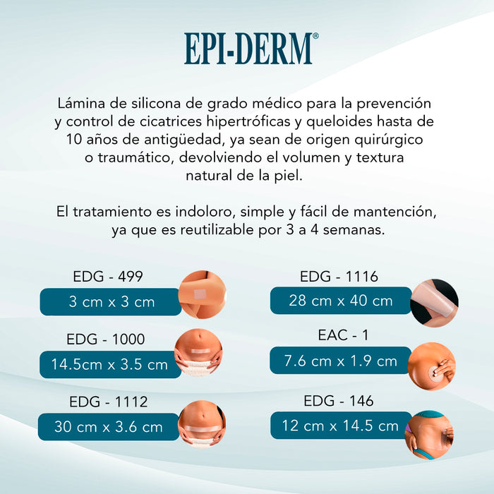 Lámina de Gel de Silicona EPIDERM Areola (7.6x19.9cm)