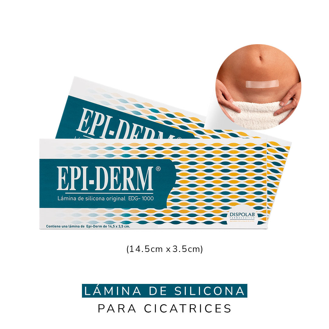 Pack tratamiento Epi-Derm 1000 para cicatrices con lámina de gel de si